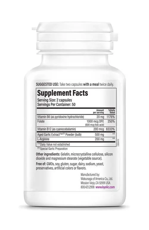 KYOLIC Aged Garlic Extract Formula 108, Total Heart Health