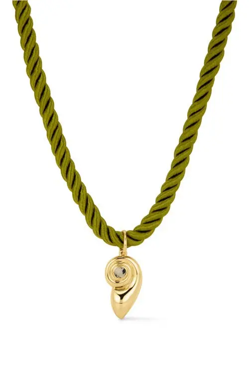 LUV AJ Palma Shell Cord Necklace - Gold