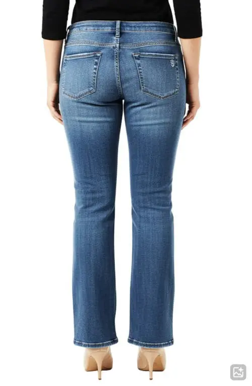 SLINK JEANS High Waist Ankle Flare Jeans