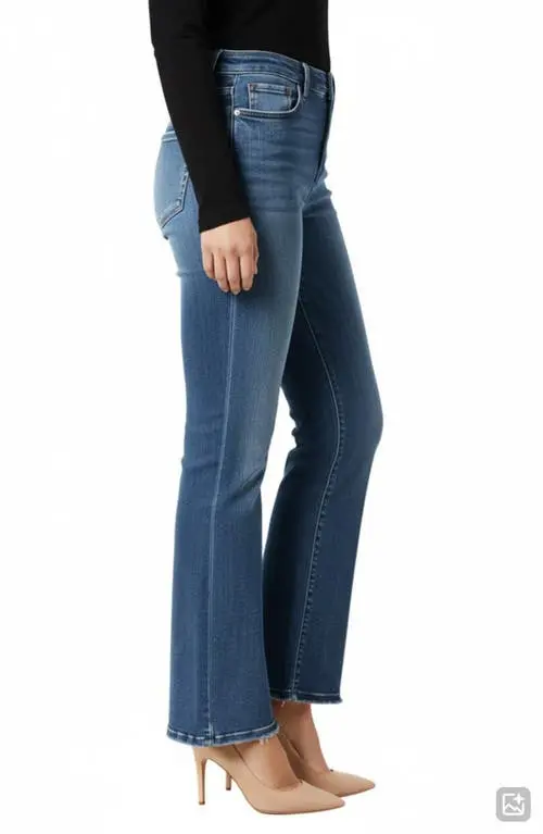 SLINK JEANS High Waist Ankle Flare Jeans