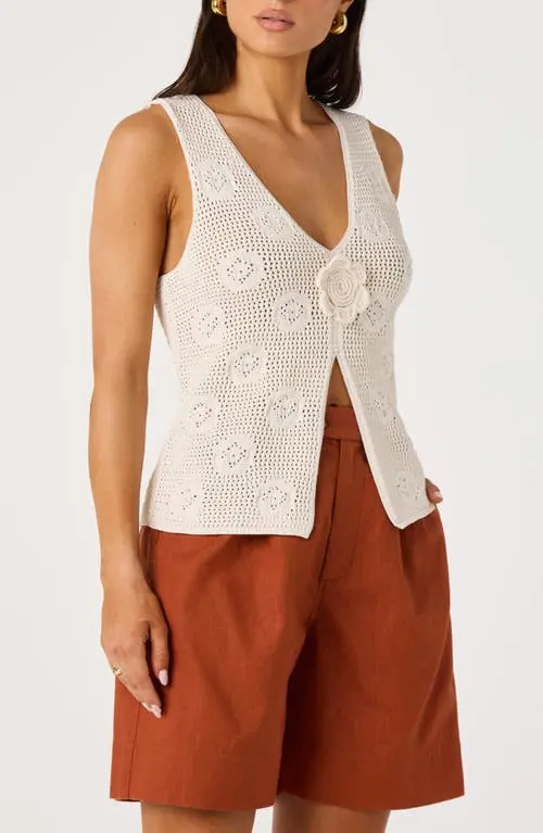 Astr The Label Maverick Crochet Tank