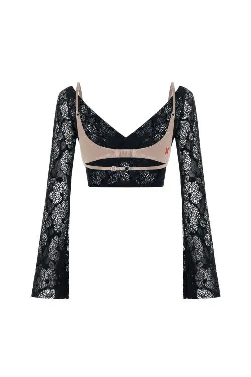 PCFG The Party Edit Lace Body With Contrast Bust Panel