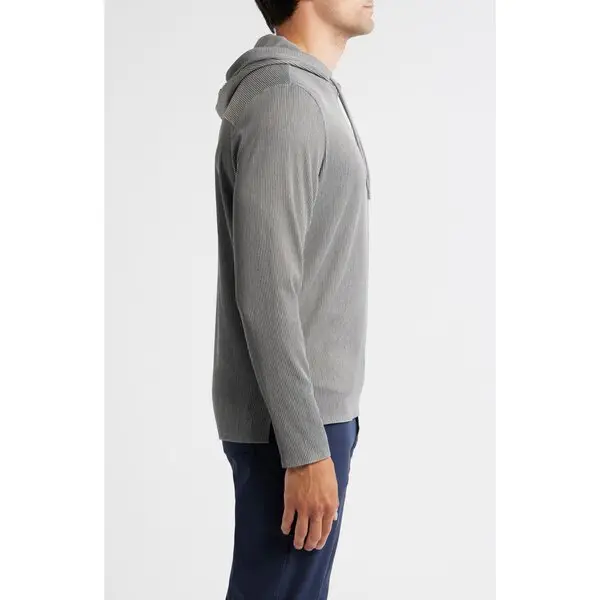 Johnnie-o Heathered Performance Hoodie - Heather Thunder