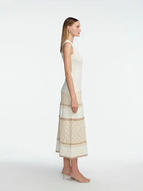 Lela Rose Pointelle Knit Dress