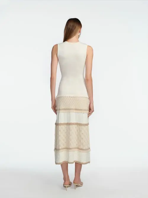 Lela Rose Pointelle Knit Dress