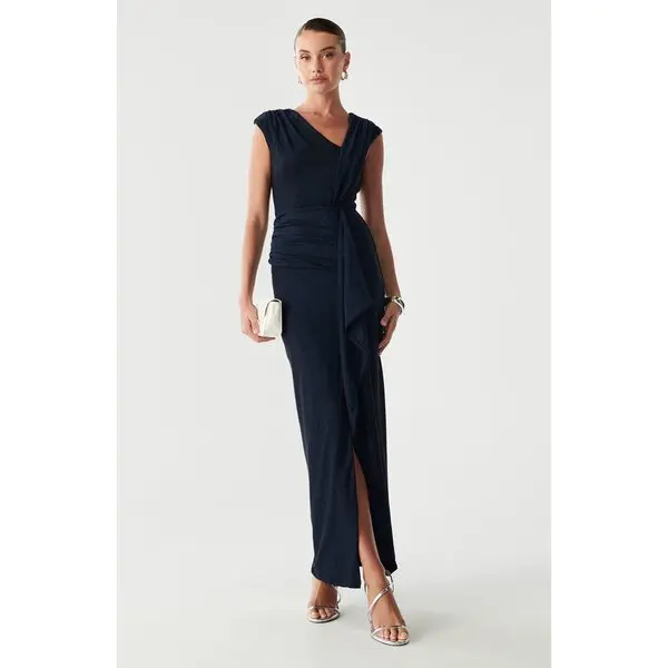 BWLDR Sami Maxi Dress - Navy Blue