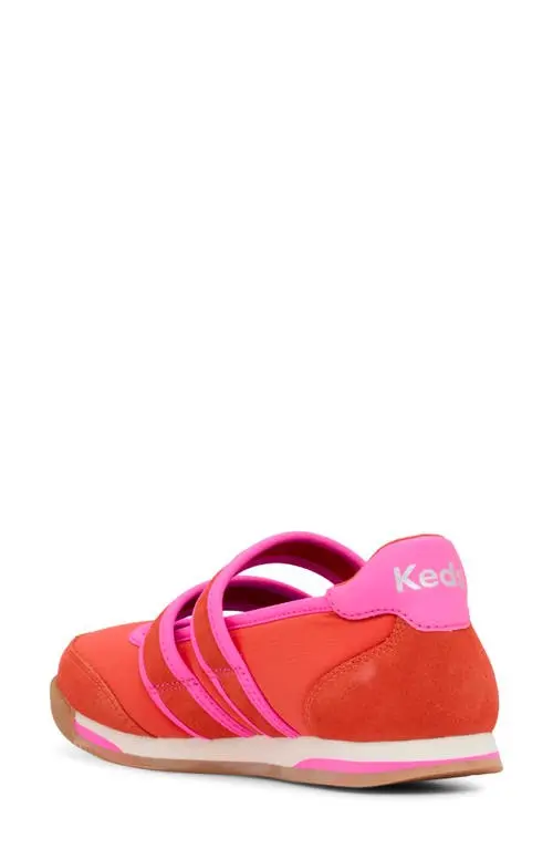 Keds® Revival Mary Jane Sneaker - Red/fuchsia