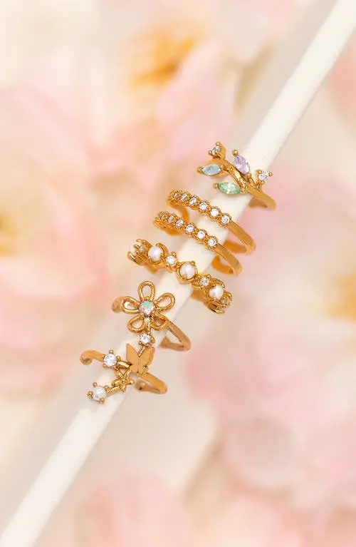 GIRLS CREW Pastel Leaf Ear Cuff