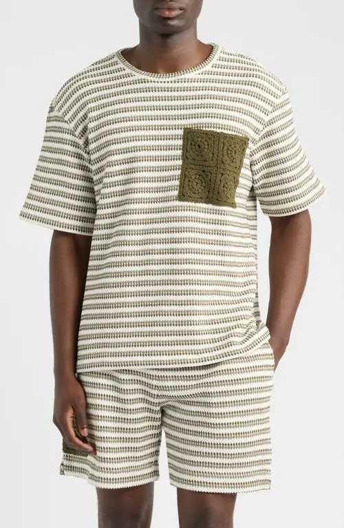 CHE Mathias Stripe Jacquard Pocket T-shirt