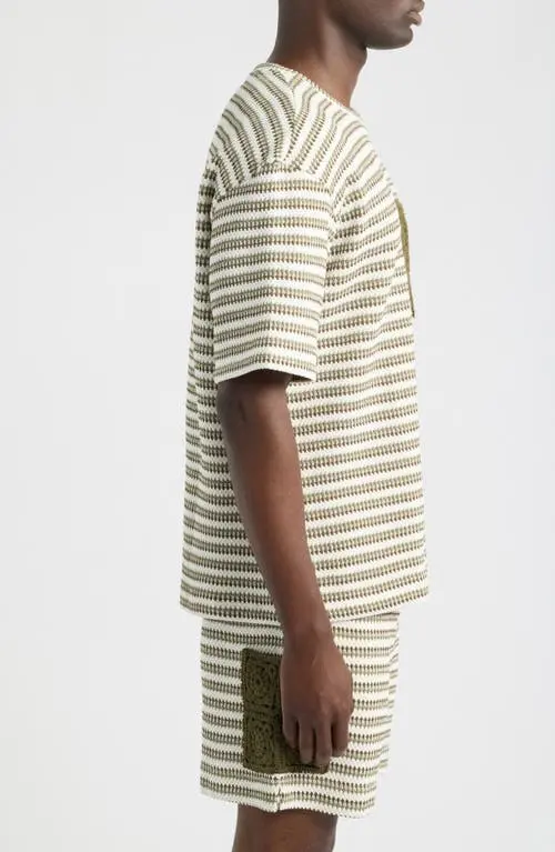 CHE Mathias Stripe Jacquard Pocket T-shirt