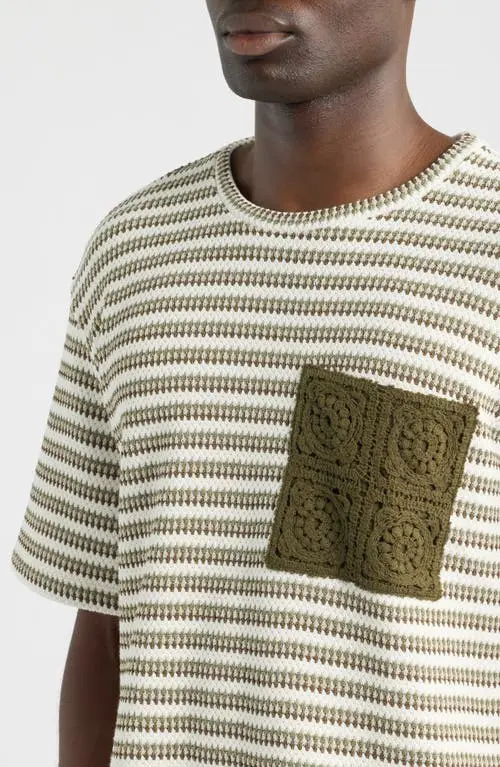 CHE Mathias Stripe Jacquard Pocket T-shirt