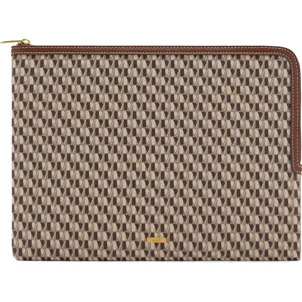 Mango Monogram Logo Faux Laptop Case