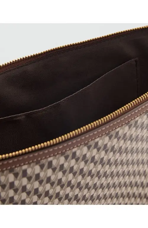 Mango Monogram Logo Faux Laptop Case