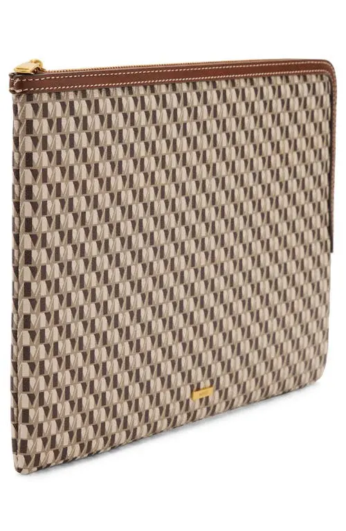 Mango Monogram Logo Faux Laptop Case