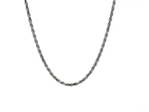 ANCONA JEWELRY Sterling Rope Chain Necklace, -inch
