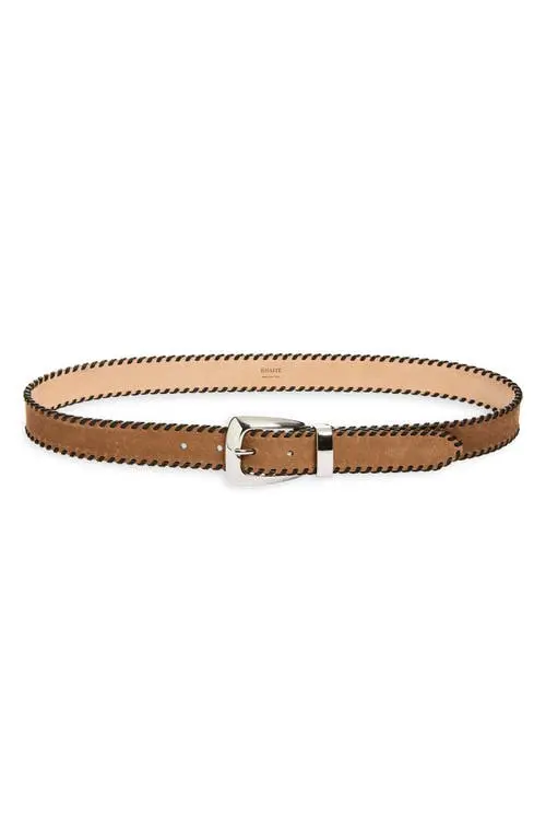 Khaite Benny Whipstitch Leather Belt - Dattero