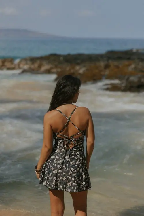 Geode Swimwear Sydney Crisscross Back Swim Dress