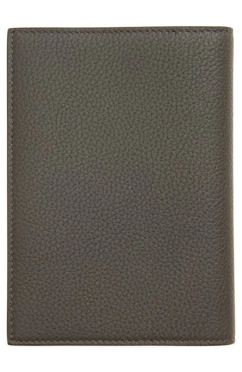 TOM FORD T-line Leather Passport Holder - Smoke Grey