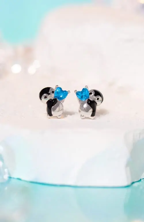GIRLS CREW Penguin Heart Stud Earrings