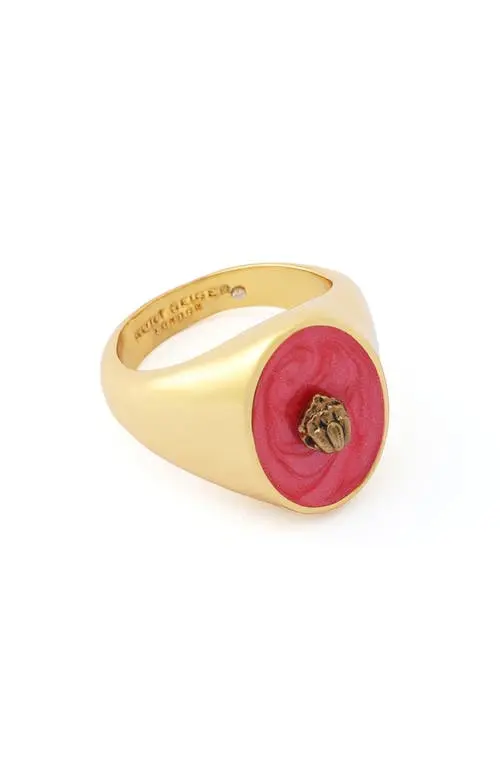 Kurt Geiger Eagle Enamel Signet Ring