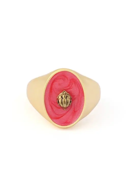 Kurt Geiger Eagle Enamel Signet Ring
