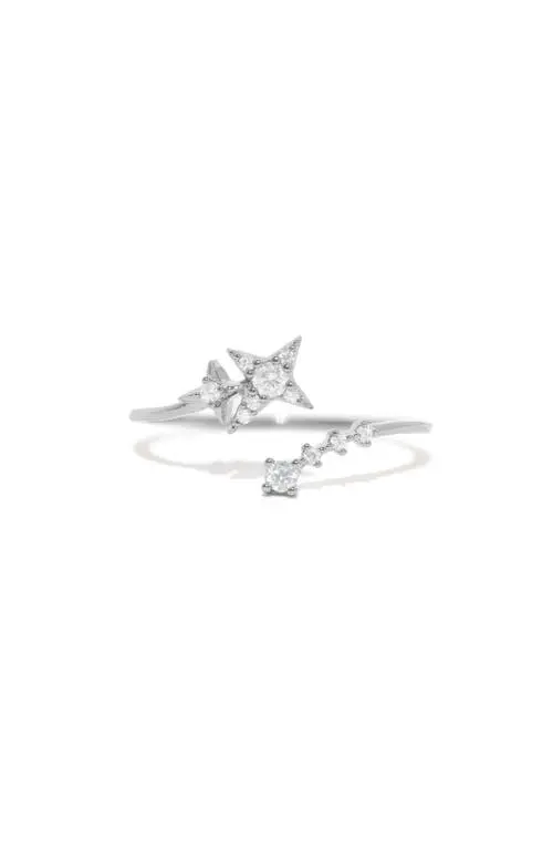 GIRLS CREW Interstellar Adjustable Ring - Silver