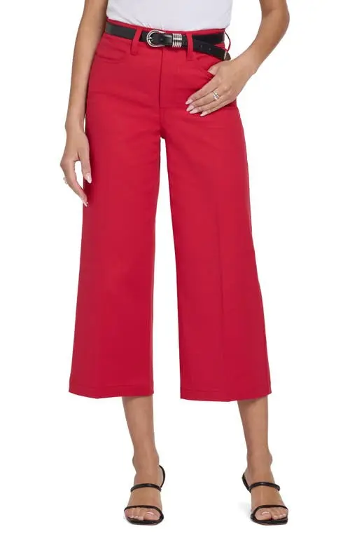 NYDJ Daisy Crop Wide Leg Pants - Passion
