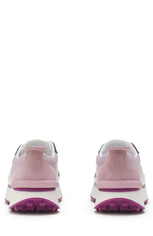 LANVIN Bumpr Sneakers In Nylon And Mesh - White/pink