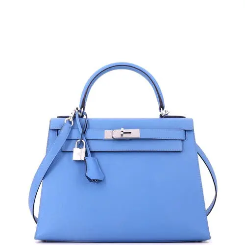 Hermès Kelly Handbag Epsom With Palladium Hardware 28
