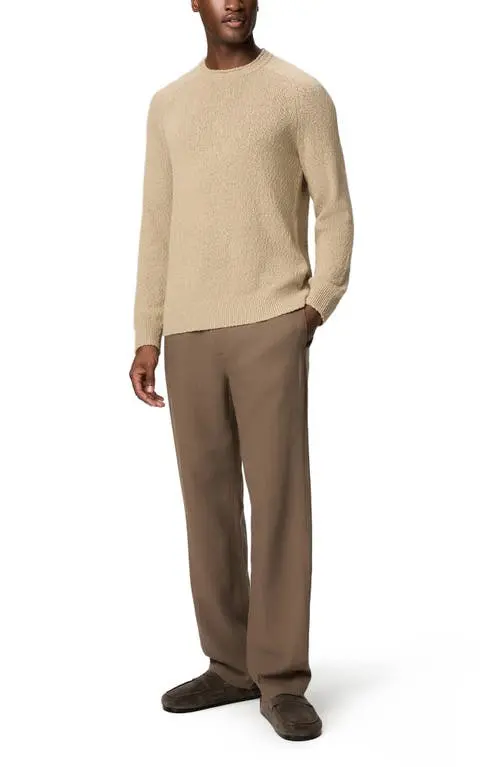 Paige Banuelo Bouclé Cotton Crewneck Sweater