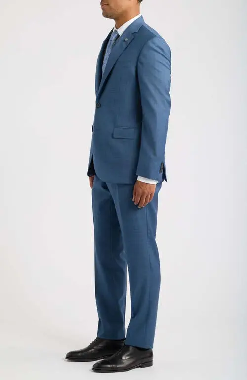 JACK VICTOR Stacey Trim Fit Solid Navy Stretch Super 110s Suit