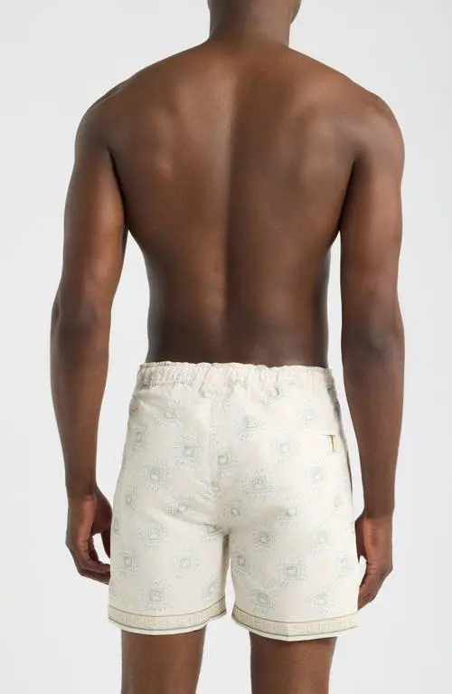 CHE Oceano Tile Print Swim Trunks