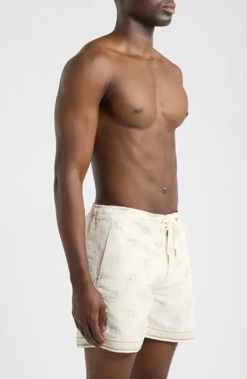 CHE Oceano Tile Print Swim Trunks