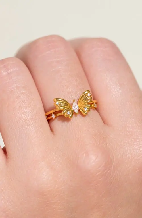 GIRLS CREW Perfect Fit Butterfly Ring Set