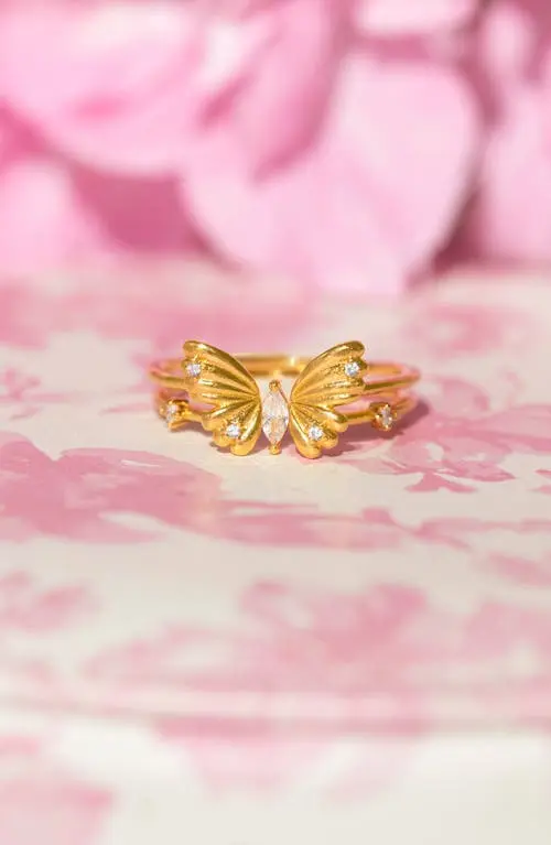 GIRLS CREW Perfect Fit Butterfly Ring Set