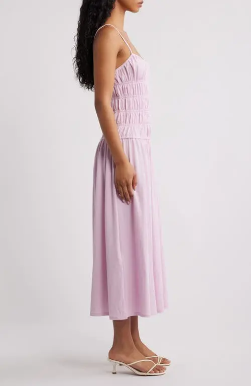 Mango Ruched Bodice Midi Dress