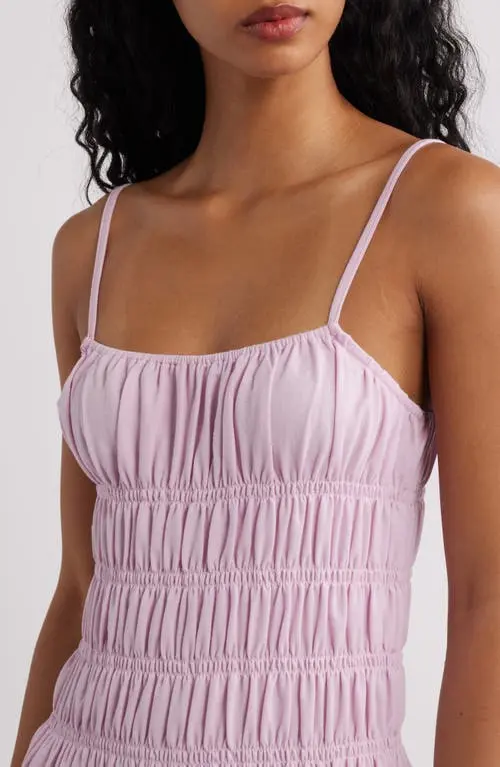 Mango Ruched Bodice Midi Dress
