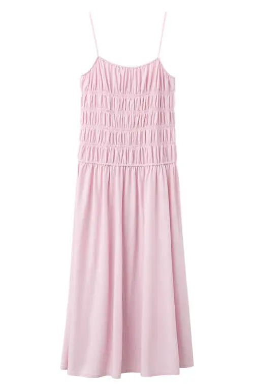 Mango Ruched Bodice Midi Dress