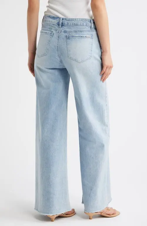 TRACTR Rhinestone Embellished Wide Leg Jeans