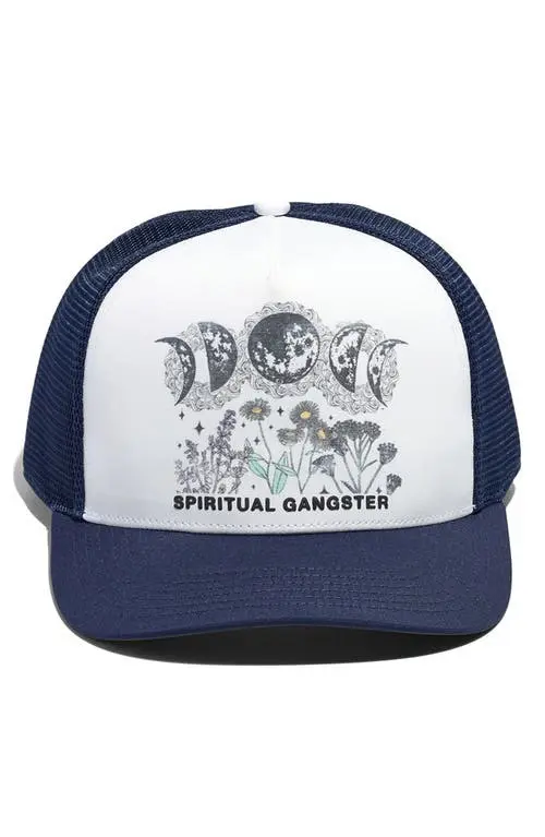 Spiritual Gangster Rewilding Trucker Hat - Indigo