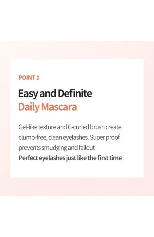 COSNORI Dynamic Setting Washable Volume & Curl Mascara