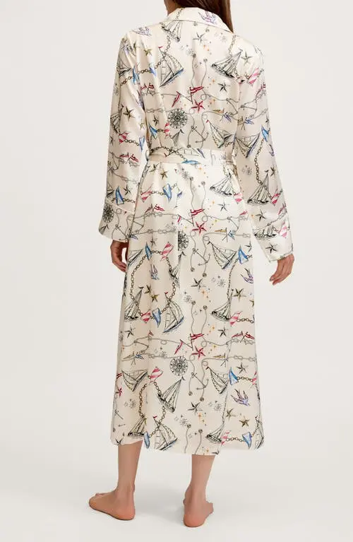 PETITE PLUME Silk Long Robe