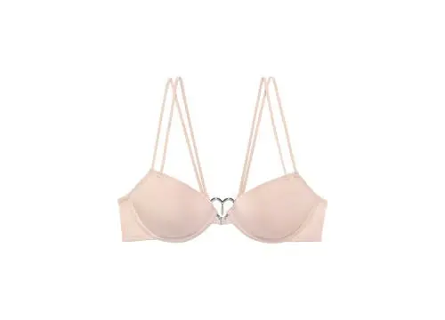 LASCANA Strappy Heart Push Up Bra - Rose