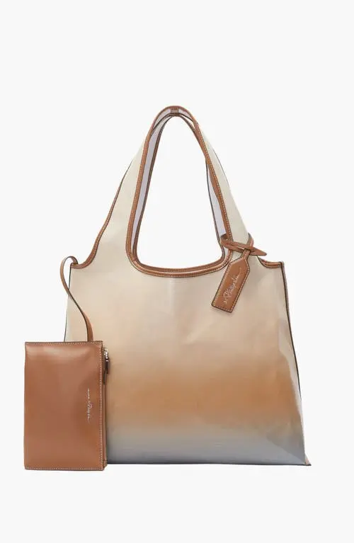 3.1 Phillip Lim Ombre Coated Canvas Market Tote - Storm Multi