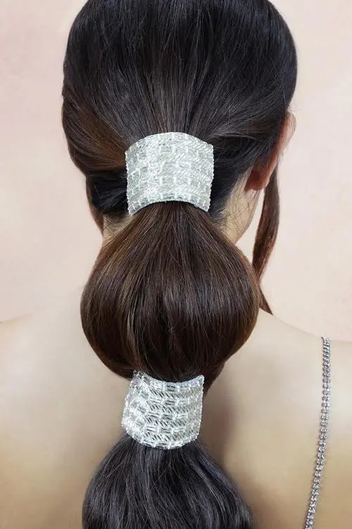 HAIR DRAMA CO Embellished Ponytail Holder