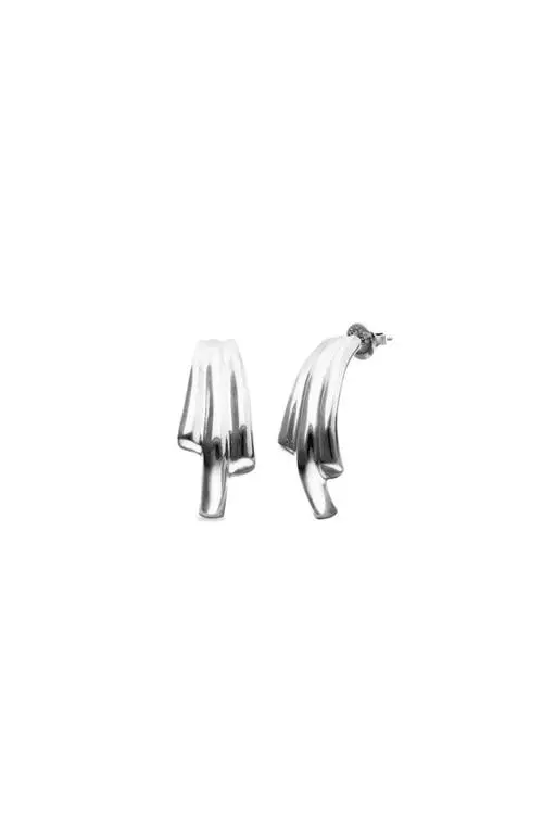 UNODE50 Sterling Plated Three-tube Earrings