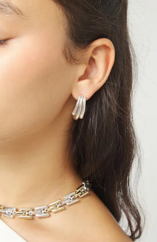 UNODE50 Sterling Plated Three-tube Earrings