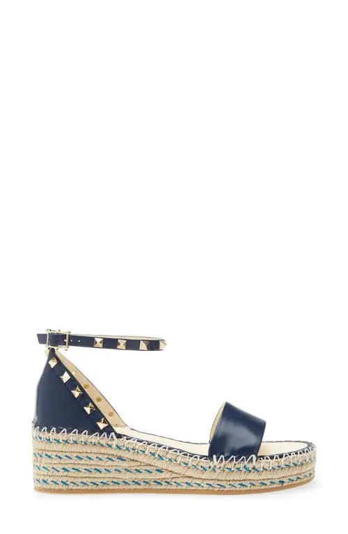Valentino Garavani Rockstud Espadrille Wedge Sandal
