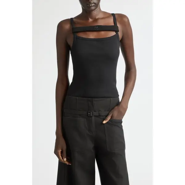 COURREGES 90s Rib Strap Tank