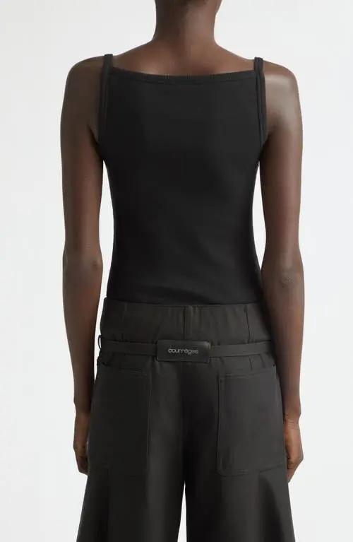 COURREGES 90s Rib Strap Tank